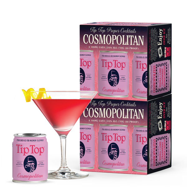 Tip Top Cocktails Cosmopolitan – Ready-to-Drink Canned Cocktail, 100mL