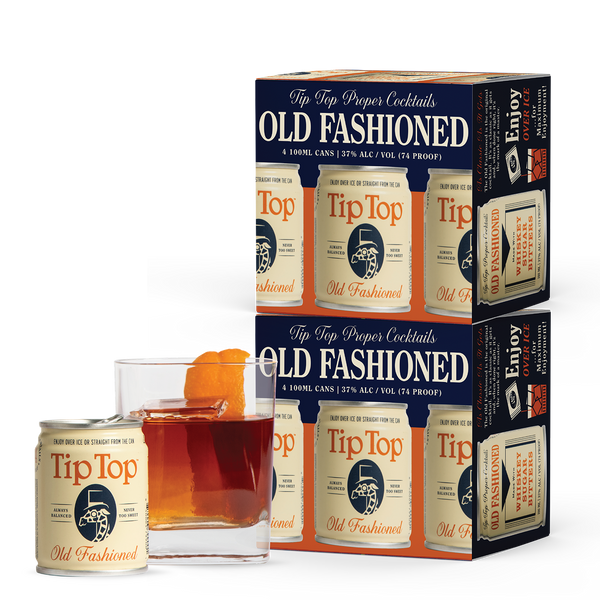 Tip Top Cocktails Old Fashioned – Ready-to-Drink Canned Cocktail, 100mL